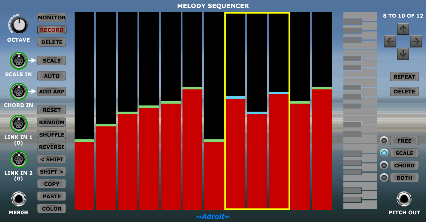 Melody Sequencer Module – Adroit Synthesis
